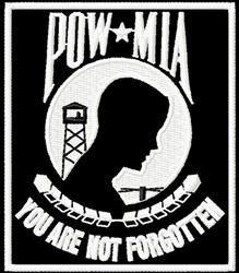 POW MIA Embroidery Design | EmbroideryDesigns.com