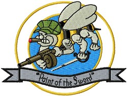 Seabees Sert Sword Embroidery Design | EmbroideryDesigns.com