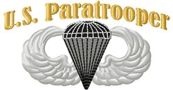 US Paratrooper Embroidery Design | EmbroideryDesigns.com