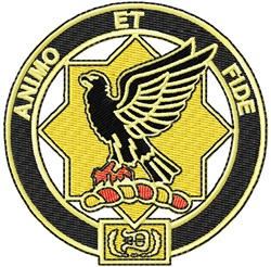 Animo Et Fide Embroidery Design | EmbroideryDesigns.com