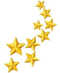 Star Trail Embroidery Design | EmbroideryDesigns.com