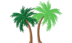 Palm Trees Embroidery Design | EmbroideryDesigns.com
