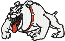 Fierce Bulldog Embroidery Design | EmbroideryDesigns.com