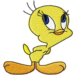 Tweety Bird Embroidery Design | EmbroideryDesigns.com