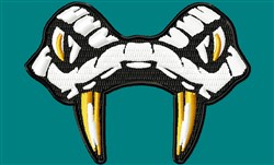 Viper Fangs Embroidery Design | EmbroideryDesigns.com