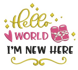 Hello World Embroidery Design | EmbroideryDesigns.com