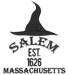 Salem Massachusetts Embroidery Design | EmbroideryDesigns.com