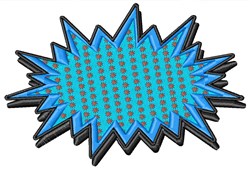 Comic Book Splat Embroidery Design | EmbroideryDesigns.com