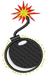 Bomb Embroidery Design | EmbroideryDesigns.com