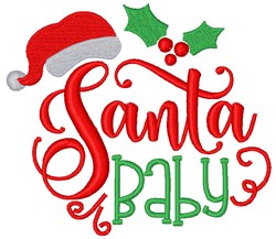 Santa Baby Embroidery Design | EmbroideryDesigns.com