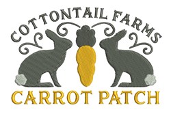 Carrot Patch Embroidery Design | EmbroideryDesigns.com