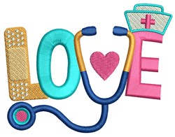 Love Nurse Embroidery Design | EmbroideryDesigns.com