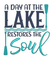Day At Lake Embroidery Design | EmbroideryDesigns.com