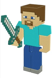 Minecraft Embroidery Design | EmbroideryDesigns.com