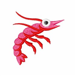 Shrimp Embroidery Design | EmbroideryDesigns.com