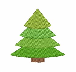 Evergreen Tree Embroidery Design | EmbroideryDesigns.com
