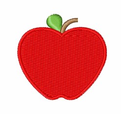 Apple Embroidery Design | EmbroideryDesigns.com
