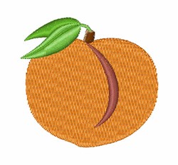 Peach Embroidery Design | EmbroideryDesigns.com