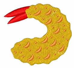 Fried Shrimp Embroidery Design | EmbroideryDesigns.com
