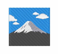 Mount Fuji Embroidery Design | EmbroideryDesigns.com