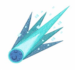 Comet Embroidery Design | EmbroideryDesigns.com