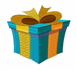 Gift Box Embroidery Design | EmbroideryDesigns.com