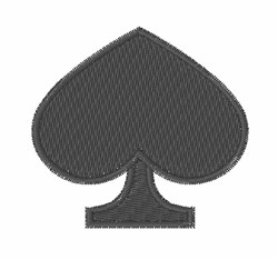 Spade Embroidery Design | EmbroideryDesigns.com