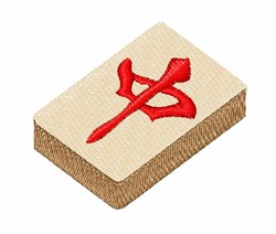 Mahjongg Tile Embroidery Design | EmbroideryDesigns.com