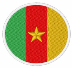 Cameroon Flag Embroidery Design | EmbroideryDesigns.com