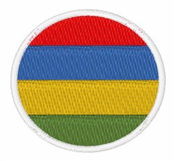Mauritius Flag Embroidery Design | EmbroideryDesigns.com