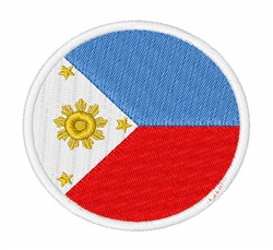 The Philippines Flag Embroidery Design | EmbroideryDesigns.com