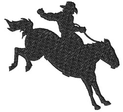 Rodeo Cowboy Embroidery Design | EmbroideryDesigns.com
