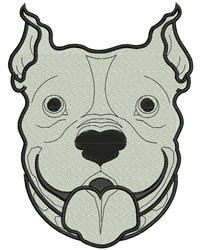 Pit Bull Embroidery Design | EmbroideryDesigns.com