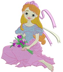 Princess Embroidery Design | EmbroideryDesigns.com