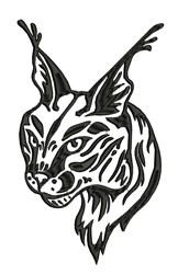 Bobcat Head Embroidery Design | EmbroideryDesigns.com