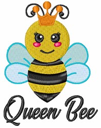 Queen Bee Embroidery Design | EmbroideryDesigns.com