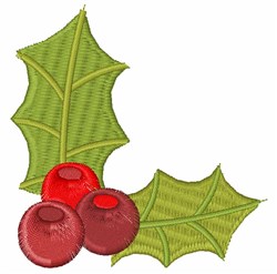 Holly Berries Embroidery Design | EmbroideryDesigns.com