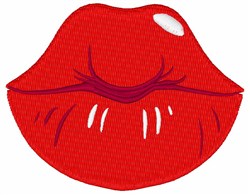 Puckered Lips Embroidery Design | EmbroideryDesigns.com