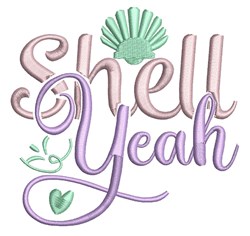 Shell Yeah Embroidery Design | EmbroideryDesigns.com
