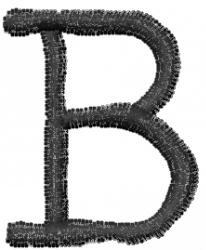 Typewriter Letter B Embroidery Design | EmbroideryDesigns.com