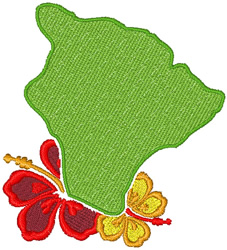 Hawaii Embroidery Design | EmbroideryDesigns.com