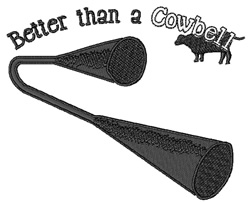 A Cowbell Embroidery Design | EmbroideryDesigns.com