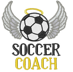 Soccer Coach Embroidery Design | EmbroideryDesigns.com