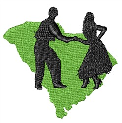 South Carolina Shag Embroidery Design | EmbroideryDesigns.com