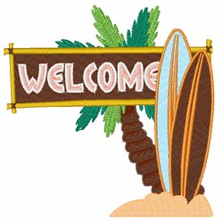 Welcome Embroidery Design | EmbroideryDesigns.com