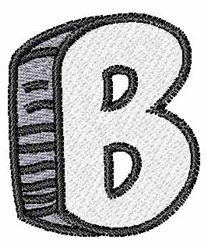 Upper Case B Embroidery Design | EmbroideryDesigns.com