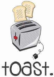 Toast Embroidery Design | EmbroideryDesigns.com