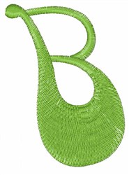 Upper Case B Embroidery Design | EmbroideryDesigns.com