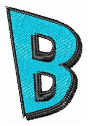 Upper Case B Embroidery Design | EmbroideryDesigns.com