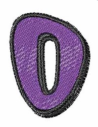 Lower Case o Embroidery Design | EmbroideryDesigns.com
